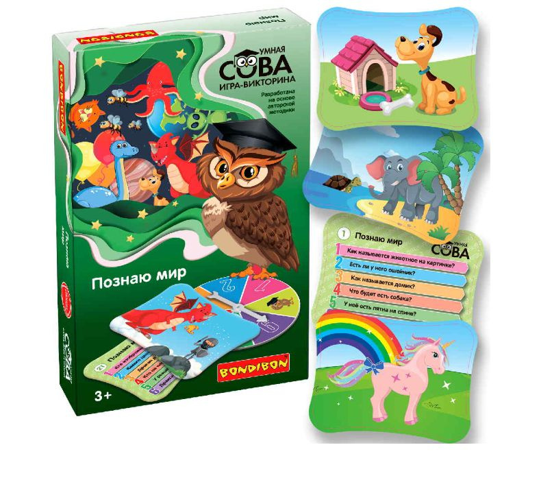 Настольная игра Игра-викторина Умная Сова Познаю мир - купить с ...