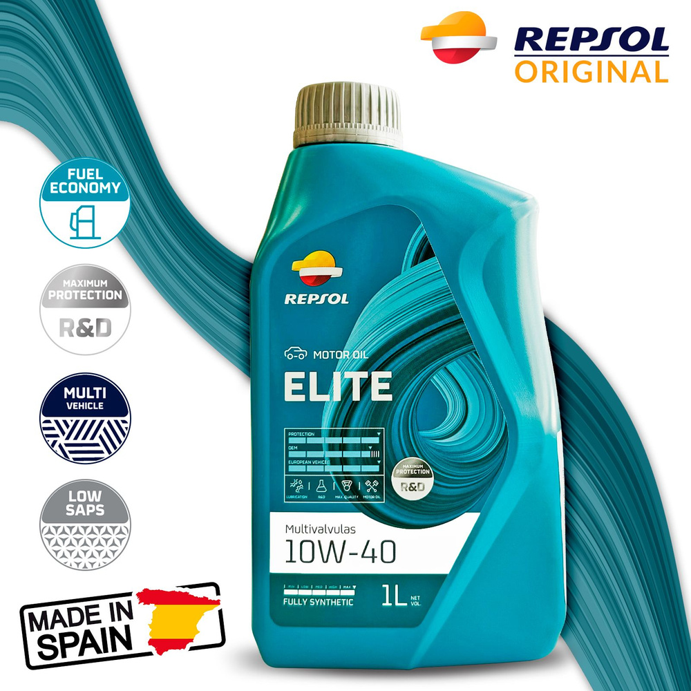 Масло моторное Repsol ELITE MULTIVALVULAS 10W-40 Синтетическое 1 л ...