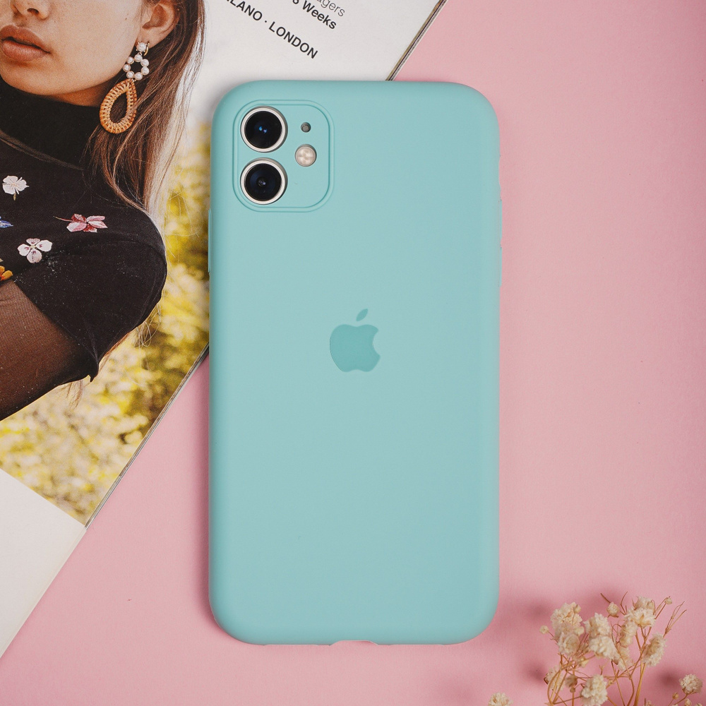 Чехол на айфон 11 / чехол на iphone 11 силиконовый с защитой камеры ...