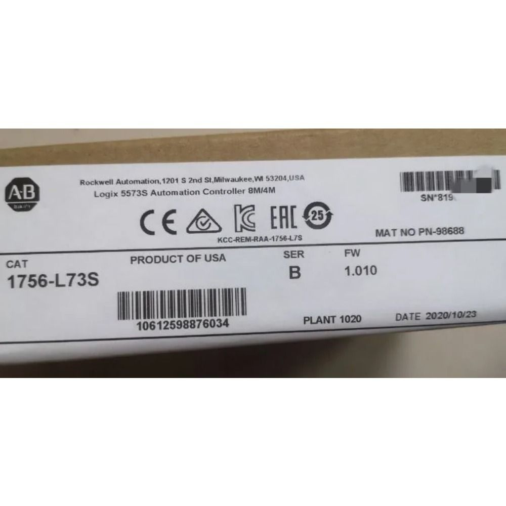 1756-L73S Allen-BradleyНовый и оригинальный контроллер автоматизации Logix 5573S 8M/4M - купить ...