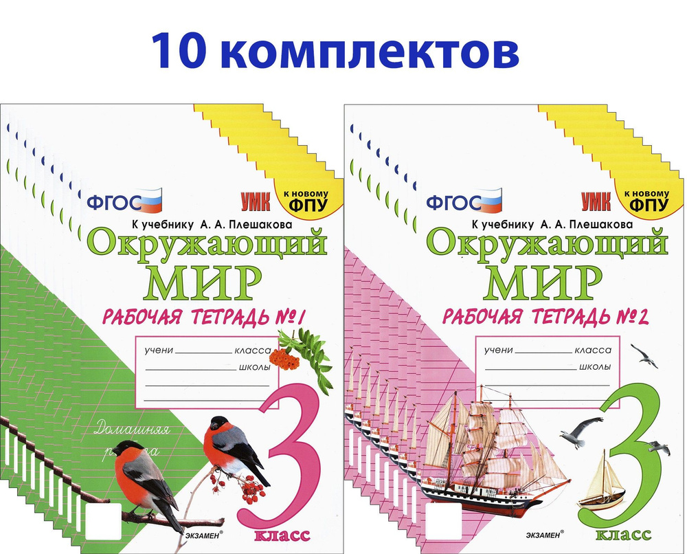 Окружающий мир. 3 класс. Рабочая тетрадь к учебнику А.А. Плешакова. В ...