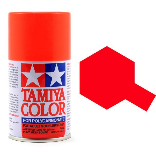 TAMIYA PS-20 Fluorescent Red (Флуоресцентный красный) Краска для ...