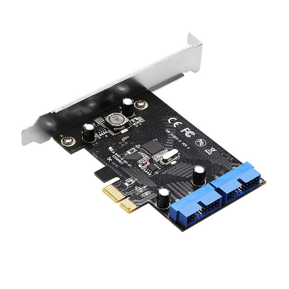 PCI Express USB 3.0 19-контактная плата расширения PCIE 1X на 2 порта 3 ...