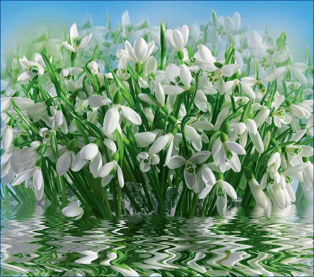 Фотообои Vostorg № 362 Первые цветы 294х260см купить на OZON по низкой ...