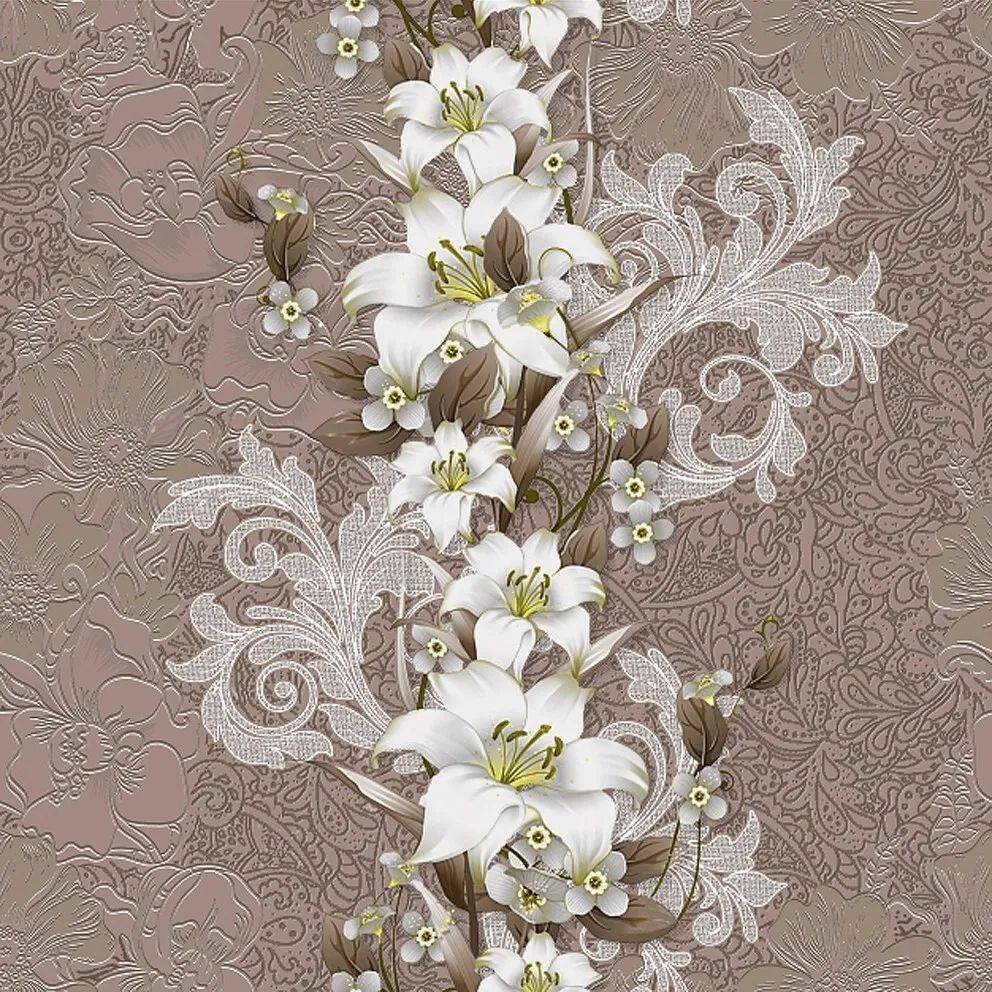 Обои 10*0,53м Gomel-FOX Даная для кухни и прихожей на бумаге для гостиной и спальни рулонные ...