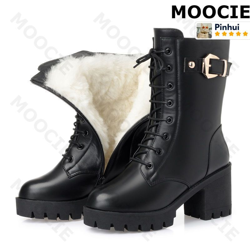 Сапоги Женский MOOCIE полусапоги, размер 35 черный Еврозима купить c доставкой на OZON по низкой ...