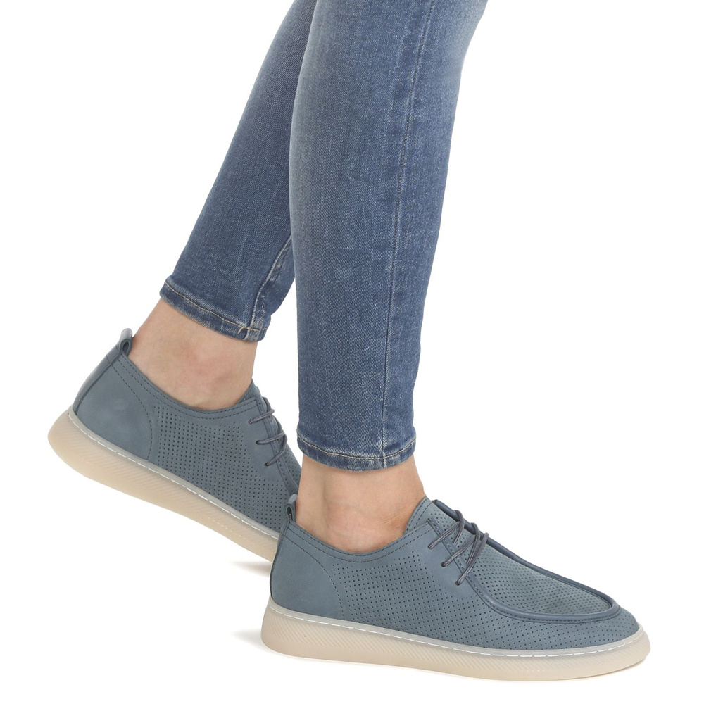 Ботинки полуботинки Женский TENDANCE серо-синий, размер 39 Лето R (средняя) Франция купить c ...