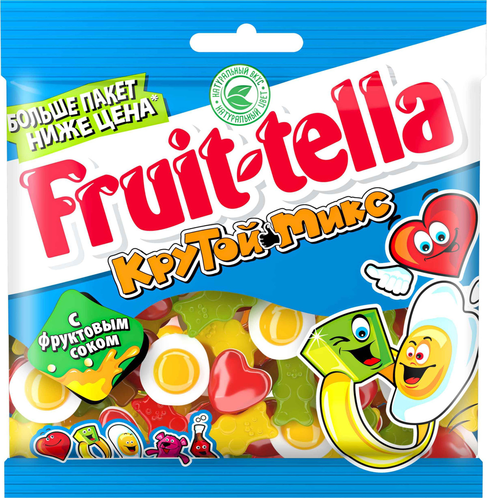 Мармелад жевательный FRUIT-TELLA Крутой микс, 150г купить на OZON по низкой цене (1742971222)
