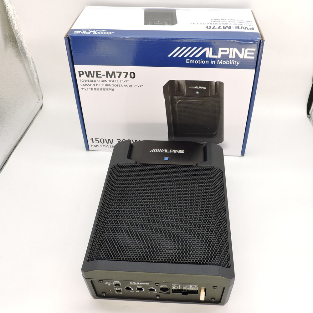 Alpine Сабвуфер для автомобиля Сабвуфер автомобильный PWE-M770, 18 см ...