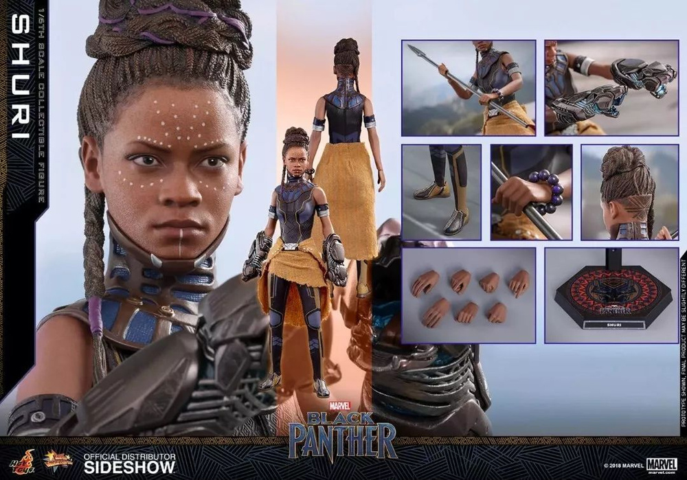 (Opened Box) Фигурка Hot Toys Black Panther Shuri 1/6 Action Figure ...