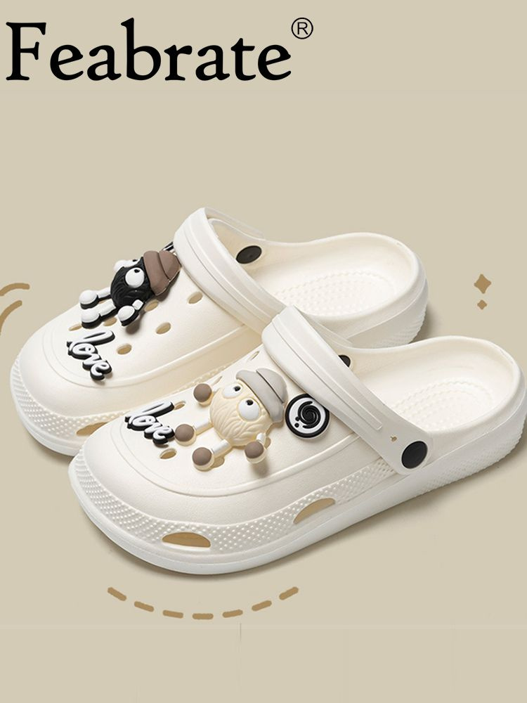 Сабо Женский Feabrate EVA, размер 38, 39 Легкая модель, Мягкая стелька Без каблука Перфорация ...