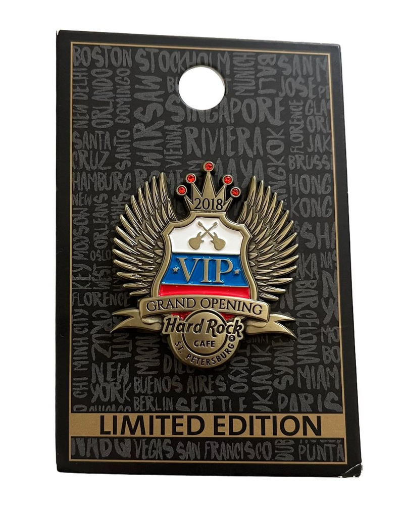 Значок Hard Rock Cafe St.Petersburg Grand Opening VIP купить на OZON по ...