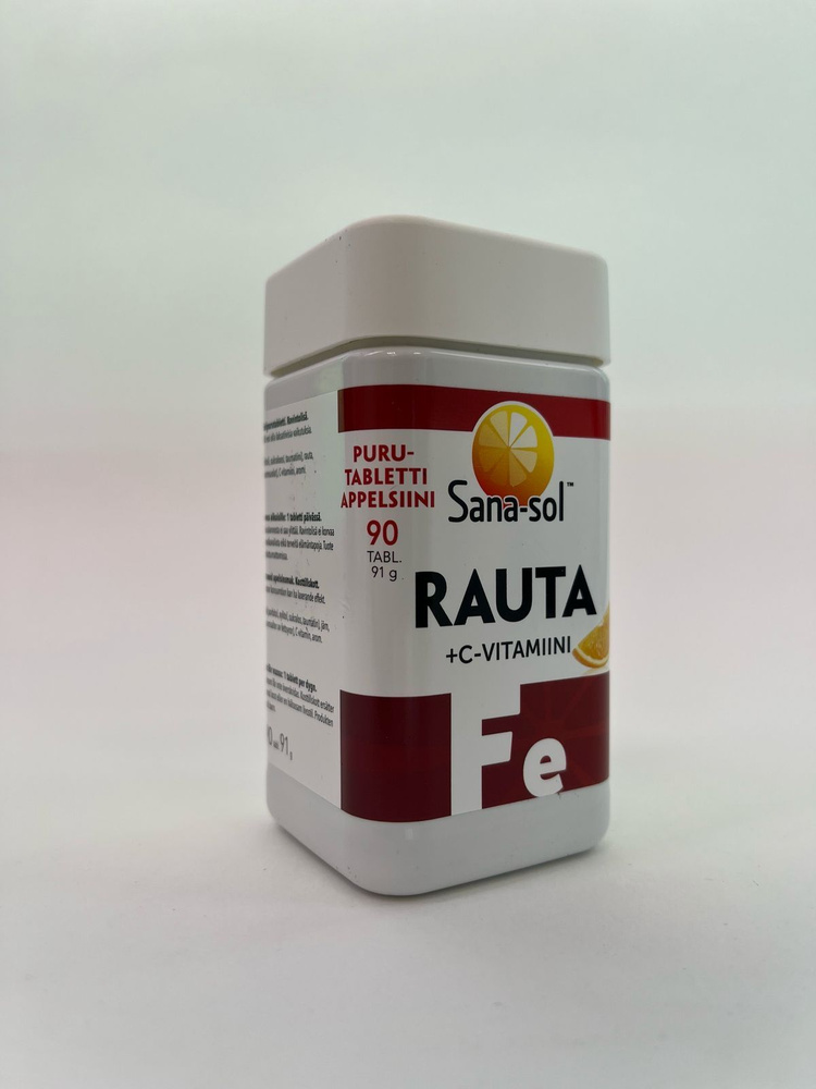 Витамина Sana -Sol Rauta +C-vitamiini 90 таб , привезено из Финляндии купить на OZON по низкой ...
