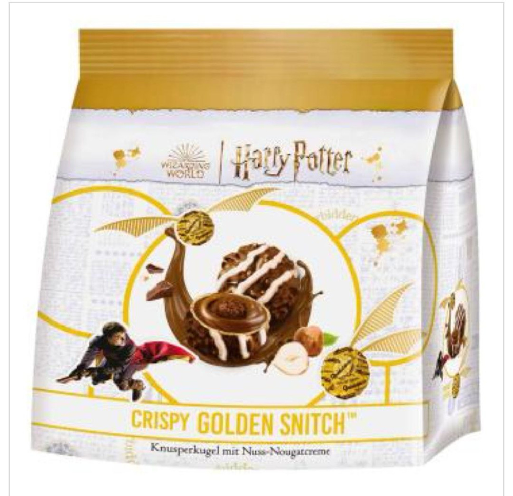 Harry Potter Crispy Golden Snitch шоколадные конфеты с фундуком 157g ...