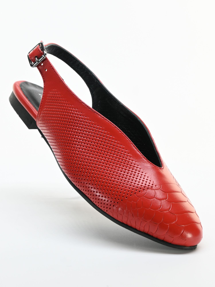 Босоножки Женский Ascalini Стандартный низкий (до 4 см) Натуральная кожа, размер 36 8 Лето ...