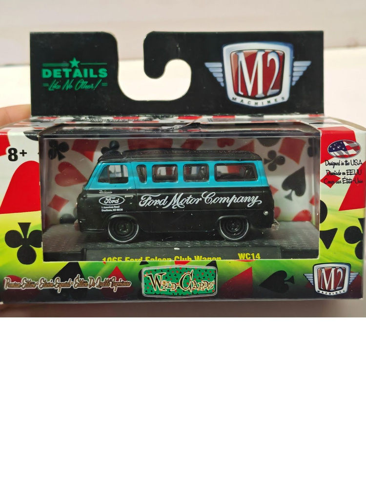 Машинка M2 Machines 1/64 1965 Ford Black Die-cast Alloy Car Model ...