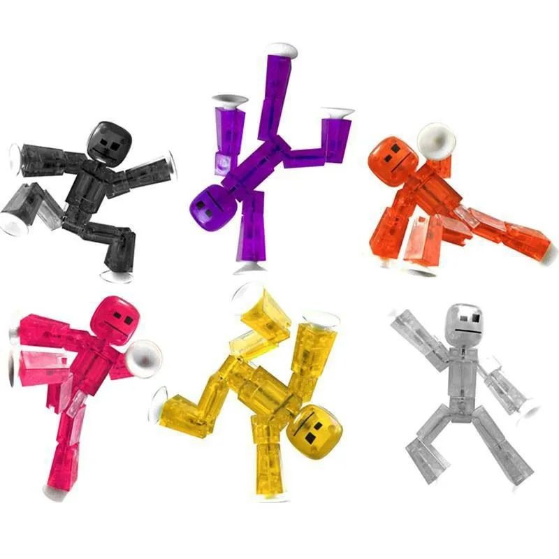 StikBot Zing Креативные куклы-присоски Stickman, 5 шт, разные цвета ...