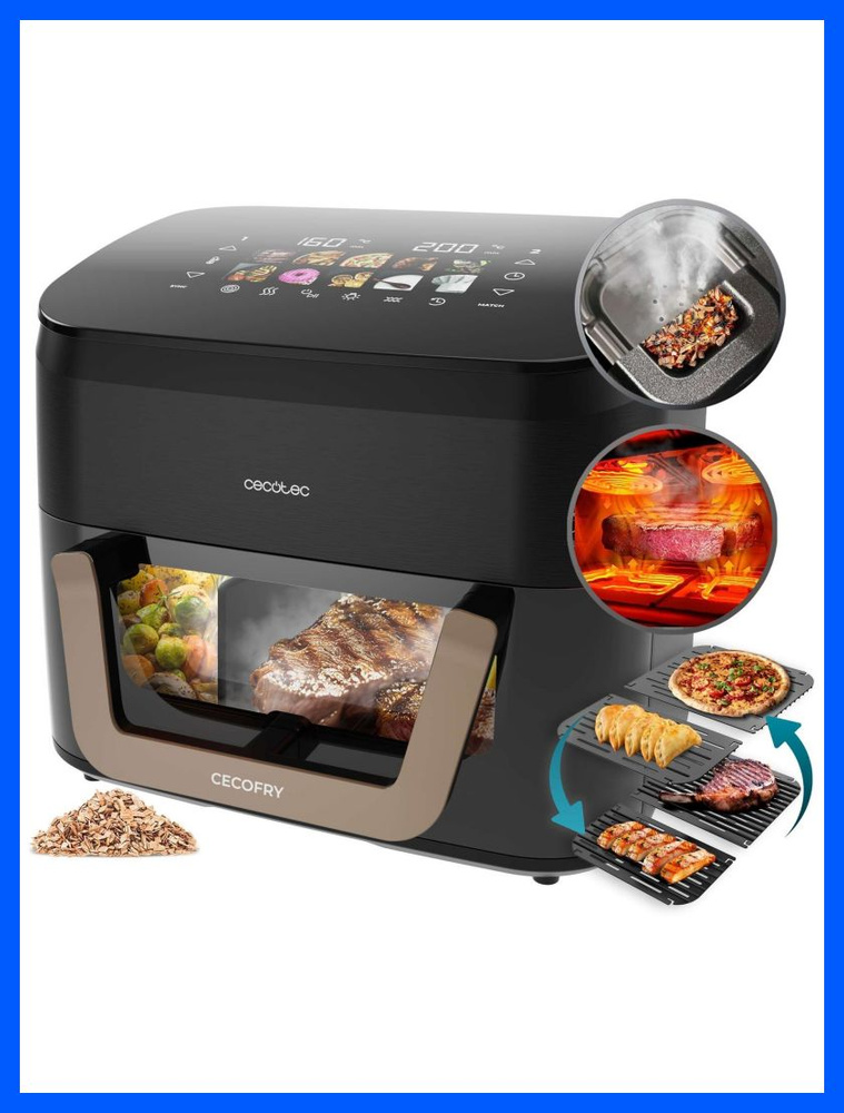 Cecotec Аэрогриль Cecofry&Grill Smokin 10000, черный купить на OZON по ...