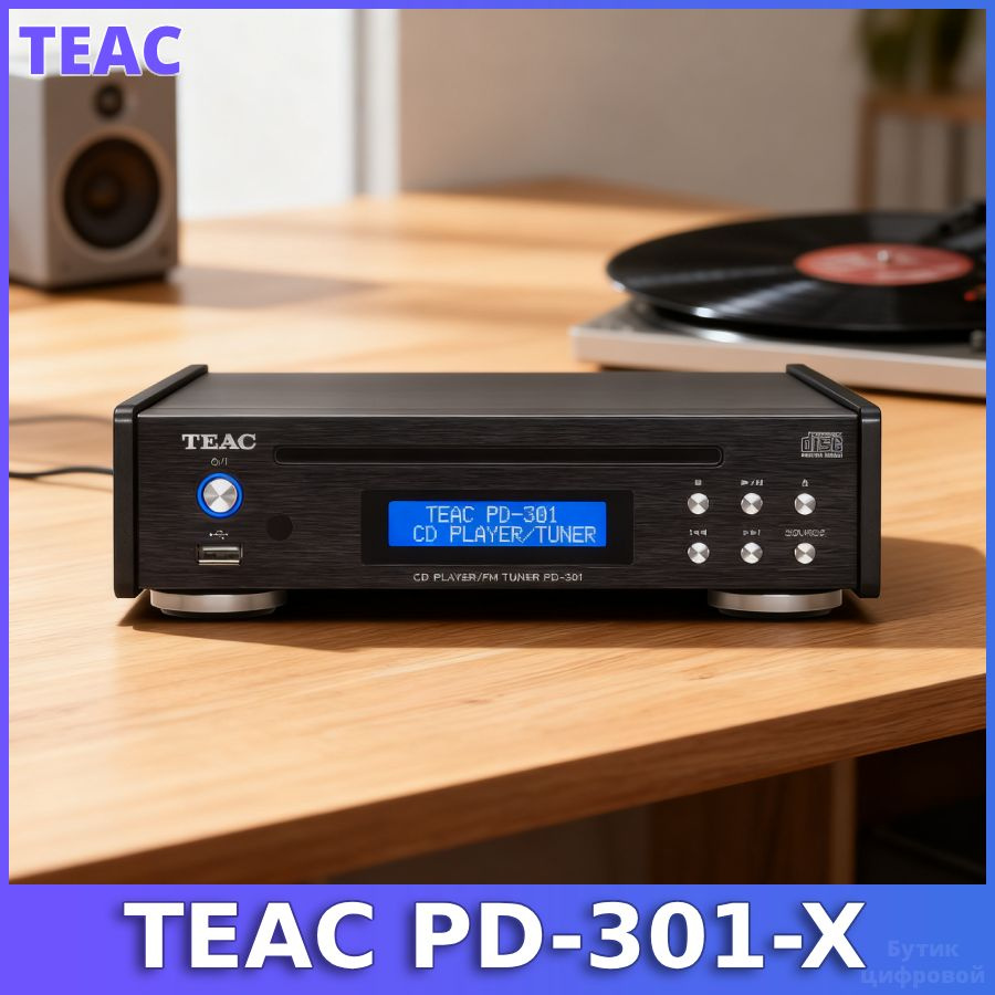 CD-плеер TEAC PD-301-X: компактный многофункциональный проигрыватель ...