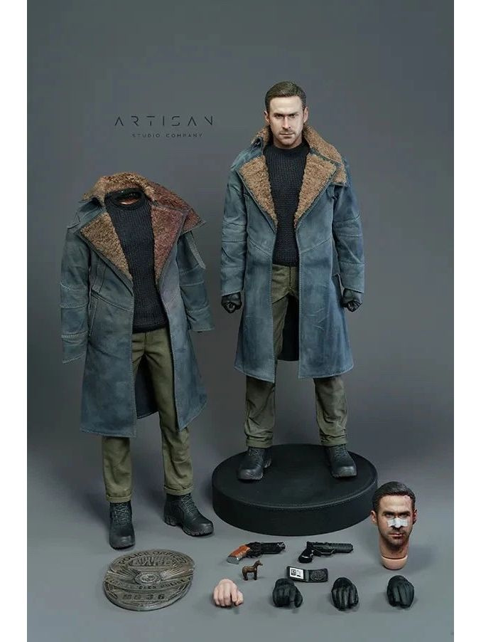 ARTISAN TOYS 1/6 Blade Runner 2049 Officer K 12'' Подвижная фигура статуи ,Deluxe Edition купить ...