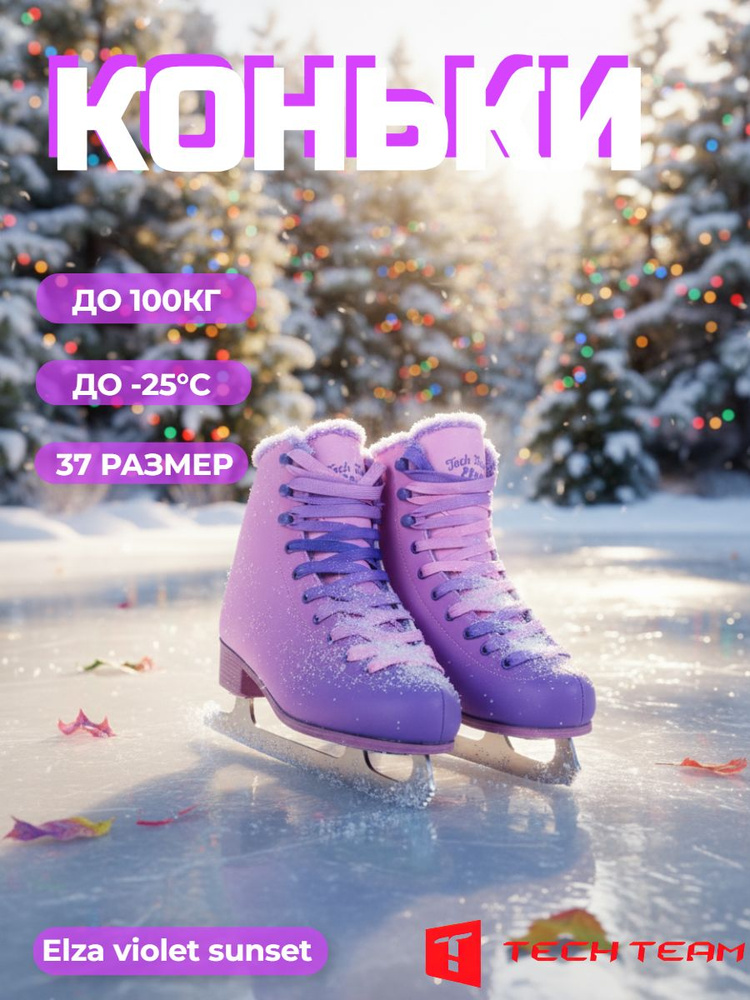 Коньки фигурные Tech Team купить на OZON по низкой цене (1125322899)