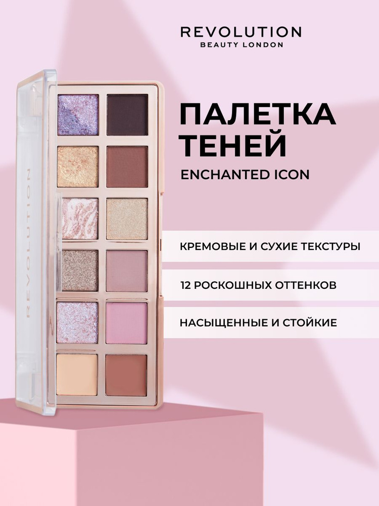 MAKEUP REVOLUTION Тени для век ICON PALETTE, палетка теней для макияжа ...
