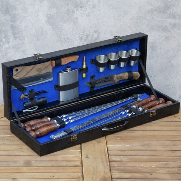 "OUSTER BOX XL1" набор для пикника с шампурами купить на OZON по низкой ...