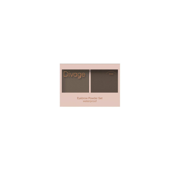 Divage Тени для бровей Waterproof Brow Powder Set, 2 цвета купить на ...