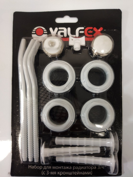 Комплект для монтажа радиаторов с 3 кронштейнами 3/4, AD-1003 3/4, Valfex, 30шт. купить на OZON ...