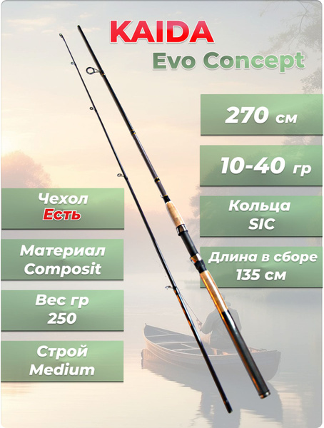 Удилище KAIDA Evo Concept секций 2, от 10 гр до 40 купить c доставкой ...
