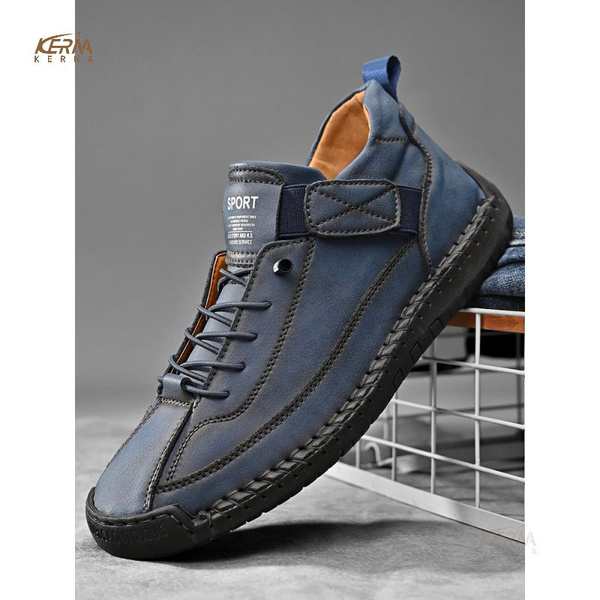 Лоферы Мужской KERNA голубой, размер 45 Без каблука На любой сезон Шнурки Россия купить c ...