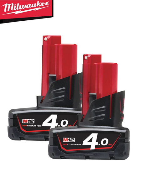 Аккумулятор Milwaukee M12B4 REDLITHIUM 4.0Ah Компактный Долгая жизнь ...