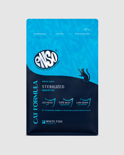 ENSO Cat formula Sterilized сухой полнорационный корм для ...