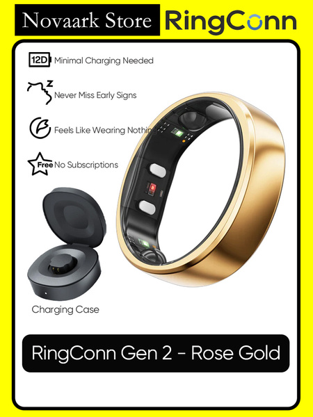 RingConn Умное кольцо RingConn Gen 2 Rose Gold, размер 14, Bluetooth ...