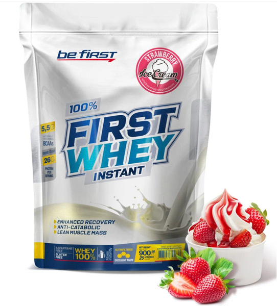 Be First 100% FIRST WHEY Протеин 420 г клубника.. купить на OZON по ...