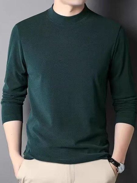 Джемпер Мужской SYJWY зеленый Полиэфирное волокно, размер 54 Без застежки Длинный Другое Китай ...