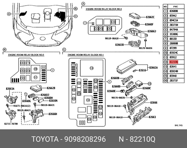 предохранитель toyota 9098208296 (TOYOTA 9098208296) купить c доставкой ...