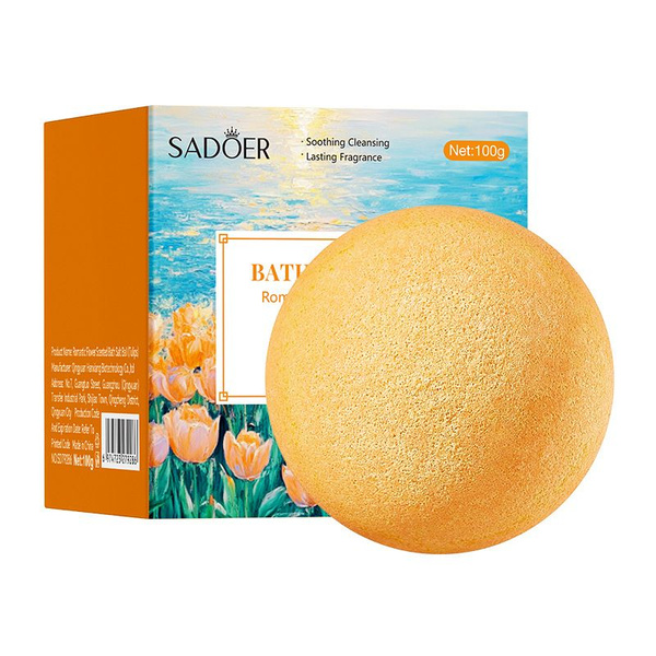 Романтическая бомбочка для ванны SADOER с цветочным ароматом (тонущая), очищение тела купить на ...