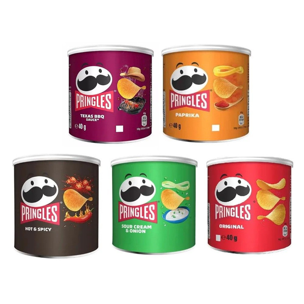 Чипсы Pringles 5 вкусов по 40гр №6 купить на OZON по низкой цене ...