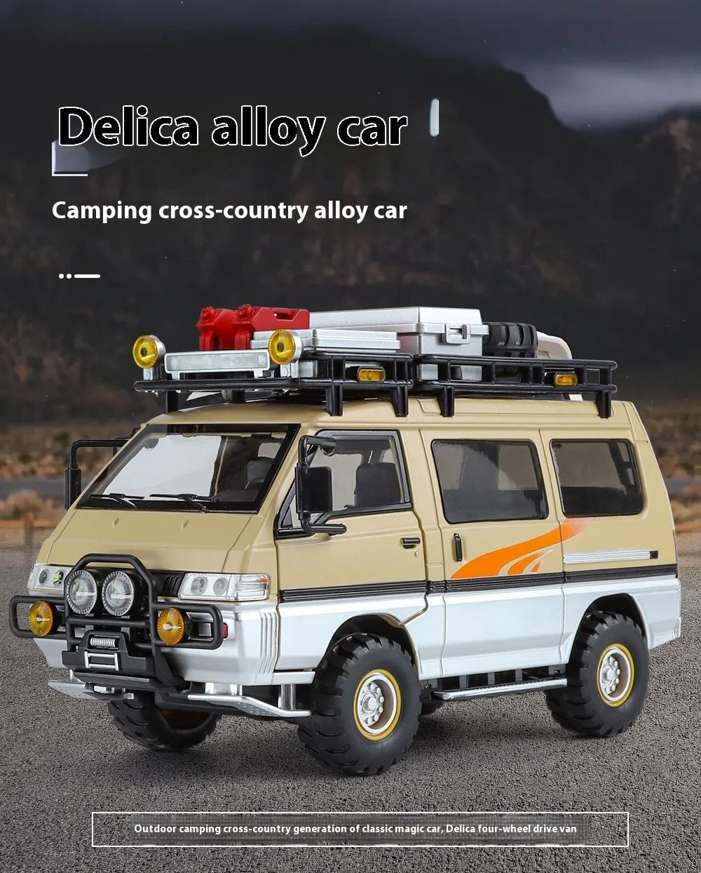 1:24 Mitsubishi Delica Off Road MPV Модель автомобиля из сплава металла ...