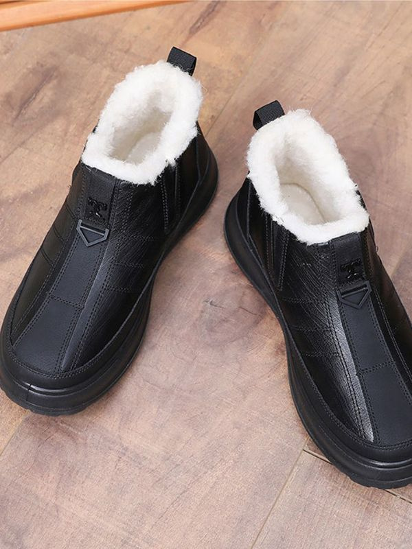 Ботинки Мужской KERNA черный сапфир, размер 42 Зима Без застёжки Без каблука Ленты декоративные ...