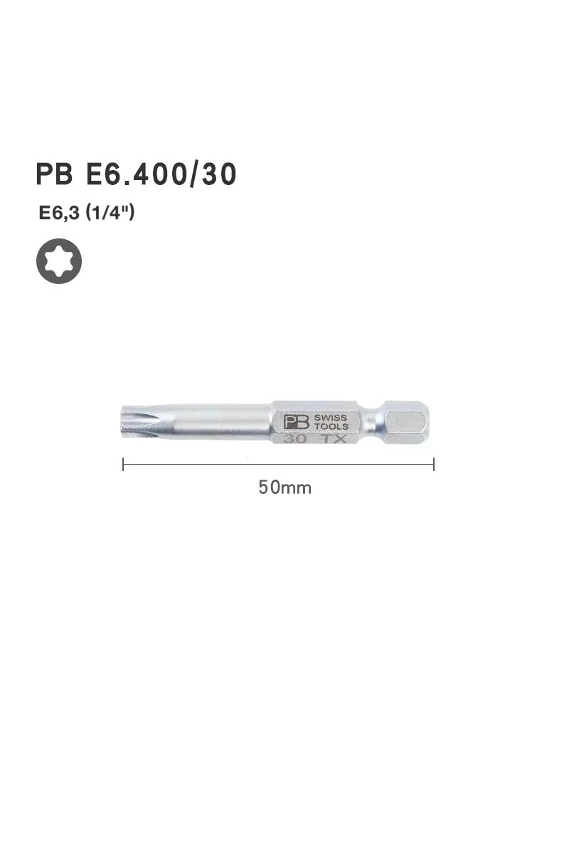 PB SWISS TOOL, магнитная точная сверлильная насадка, звезда, тип Torx ...