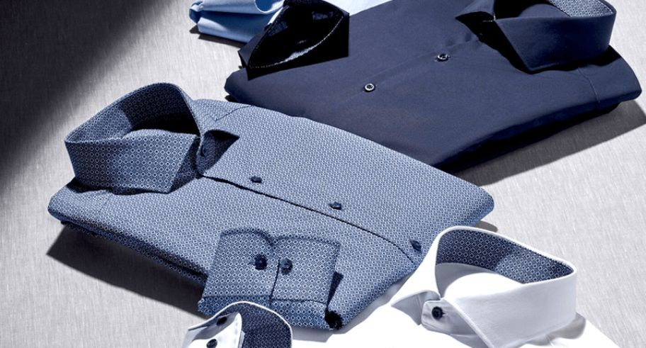 Рубашка Мужской Eterna жемчужно-голубой Длинный Хлопок Однотонный ...