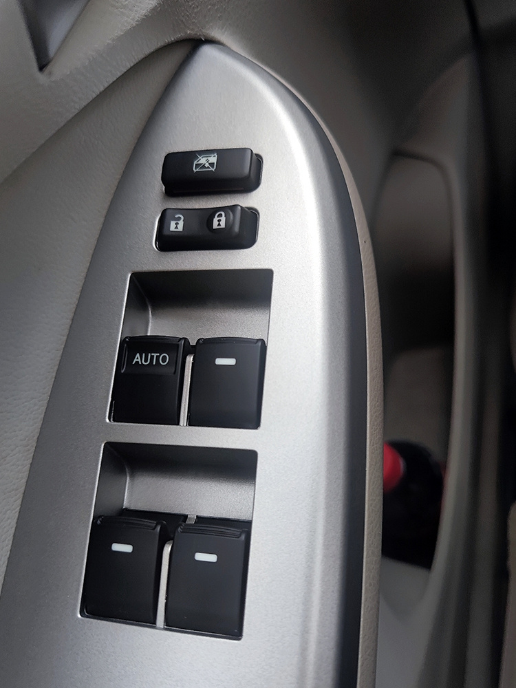 Блок кнопок стеклоподъемников, Ледяная голубая подсветка, Блок ...