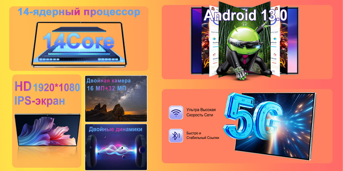 Планшет 6s/mate8 10.36" IPS 2560x1600, 16 ГБ / 1024 ГБ 12000 светло-синий купить c доставкой на ...