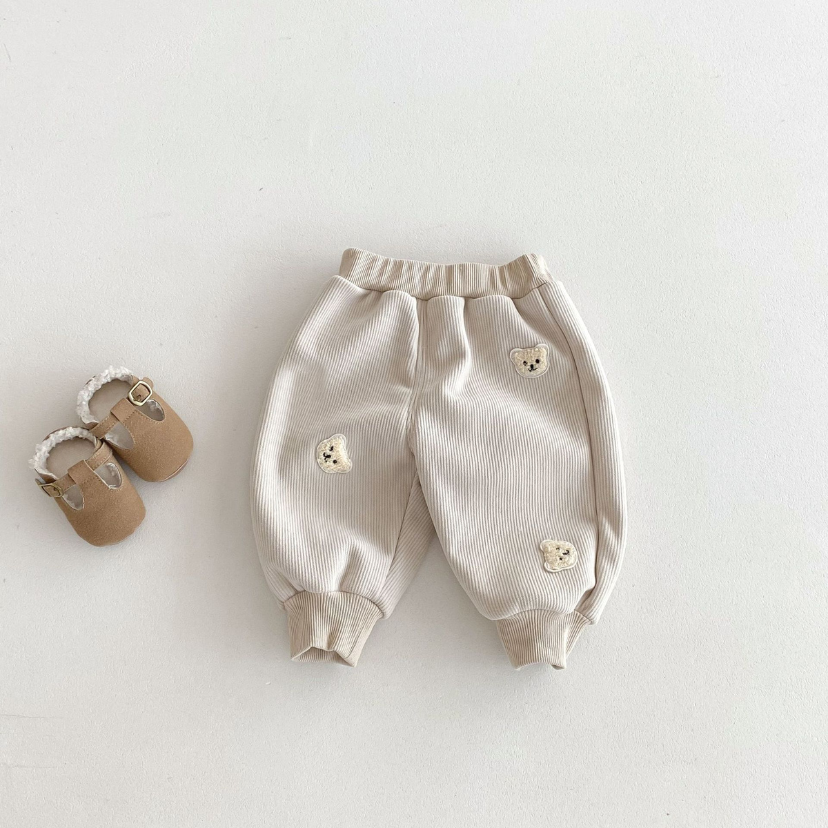 Брюки утепленные Девочки MOOCIE галифе абрикосовый Политекс, Вельвет Домашний, размер 110 Другое ...