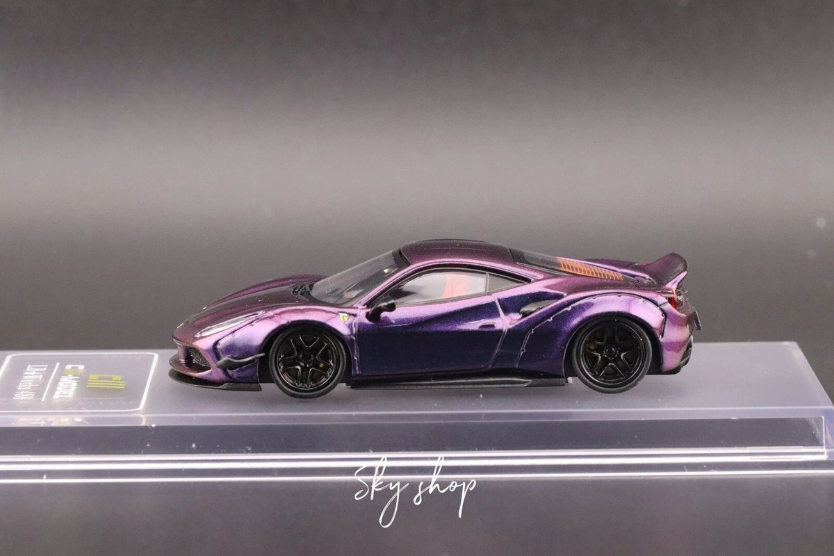 Машинка CM Model 1:64 Ferrari LBWK Liberty Walk 488 Widebody Chameleon ...