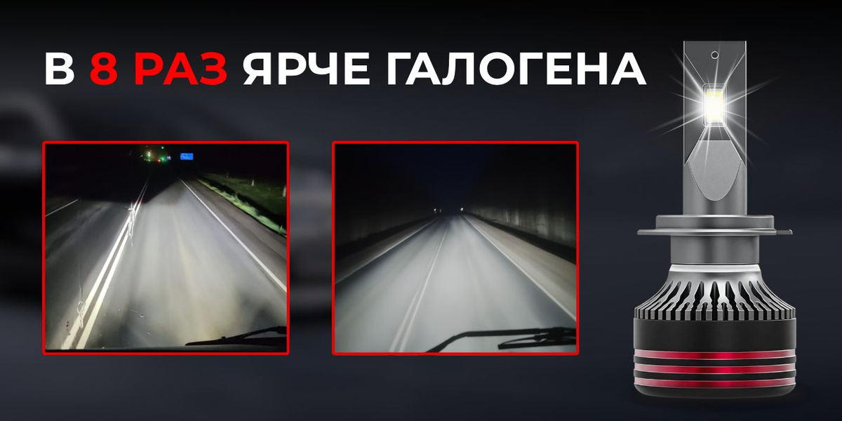 Лампа автомобильная MADINSON 12В/24 В, 2 шт. M8PRO H7 купить c доставкой на OZON по низкой цене ...