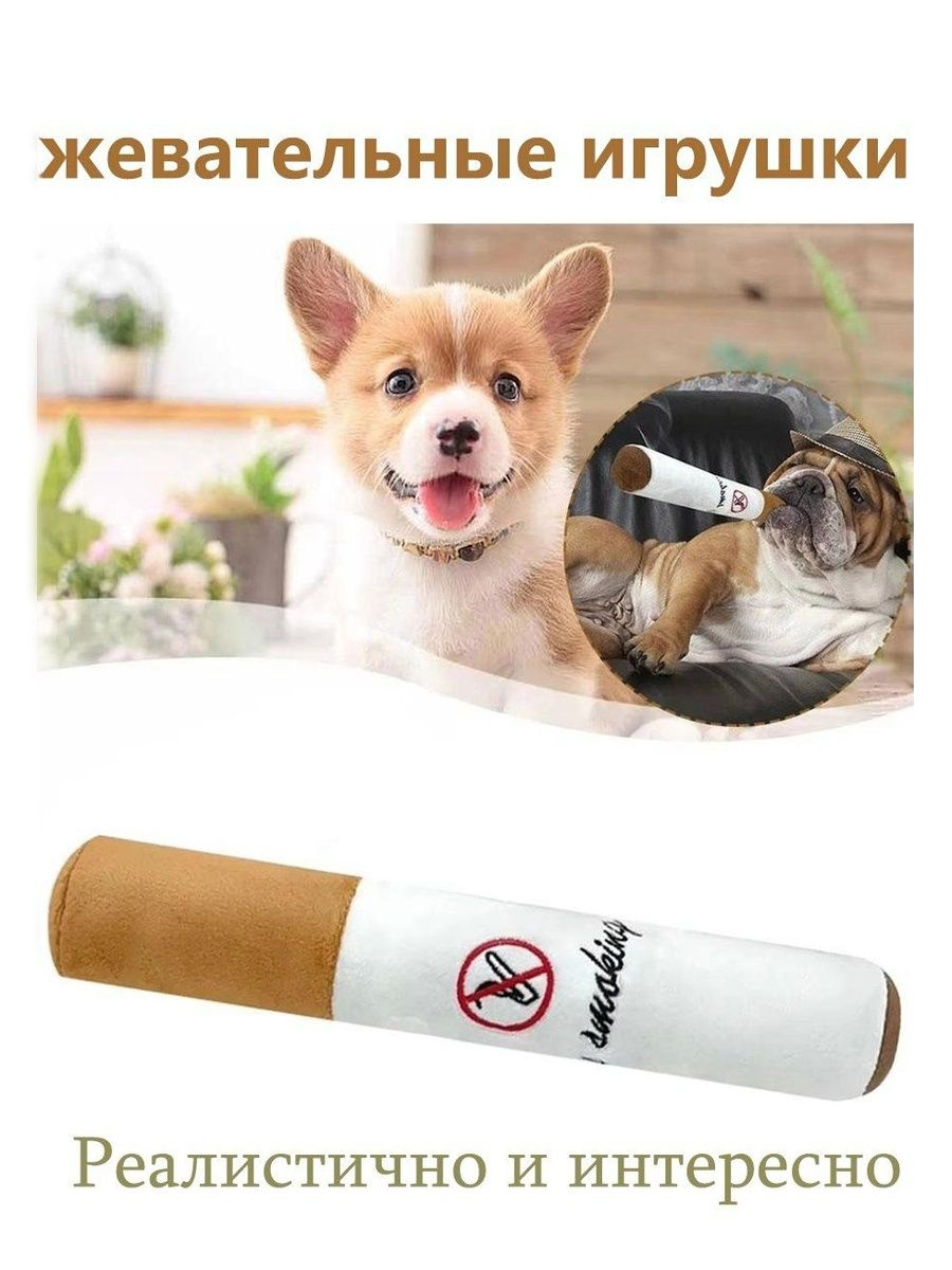 Игрушка для собак в виде сигареты с надписью No smoking купить на OZON ...