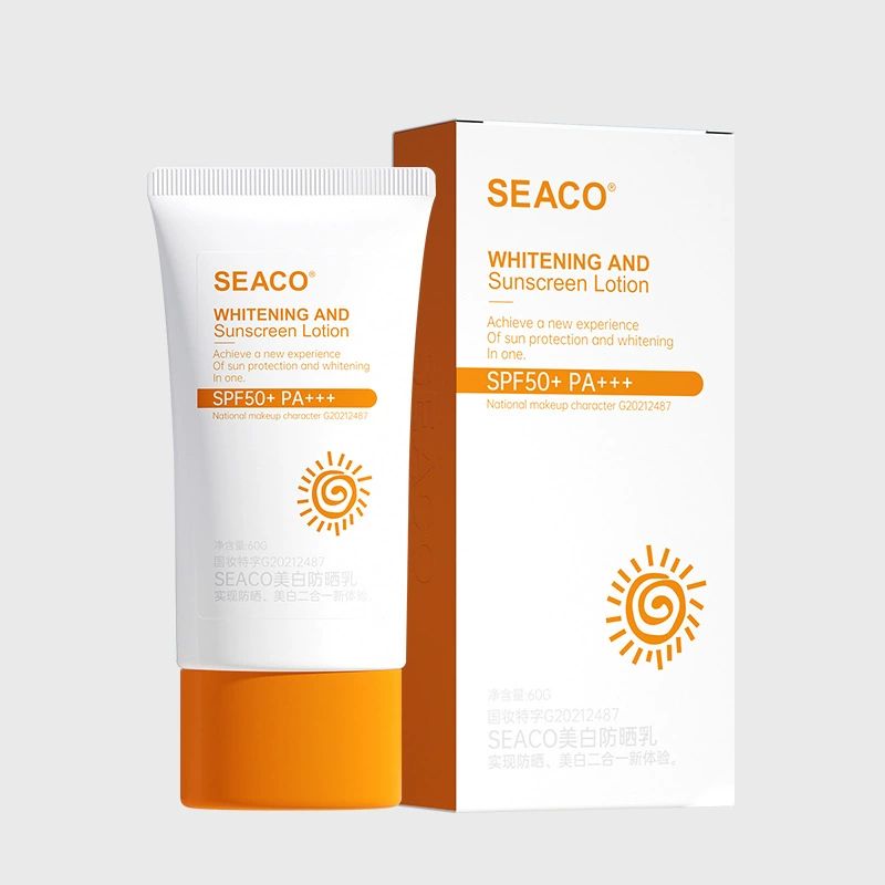 Солнцезащитный крем SEACO SPF50+ PA+++, отбеливающий, для лица и тела ...